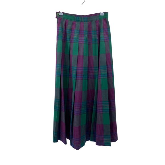 Pendleton | Skirts | Pendleton Vintage Miss Plaid Wool Fall Midi Skirt ...